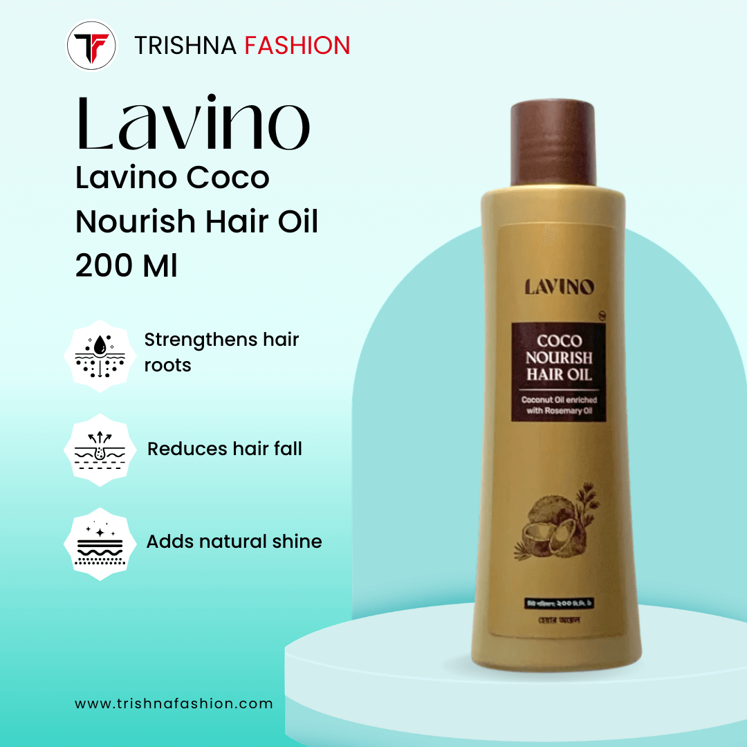 Lavino Coco Nourish Hair Oil 200ml – Coconut & Rosemary for Hair Growth ...